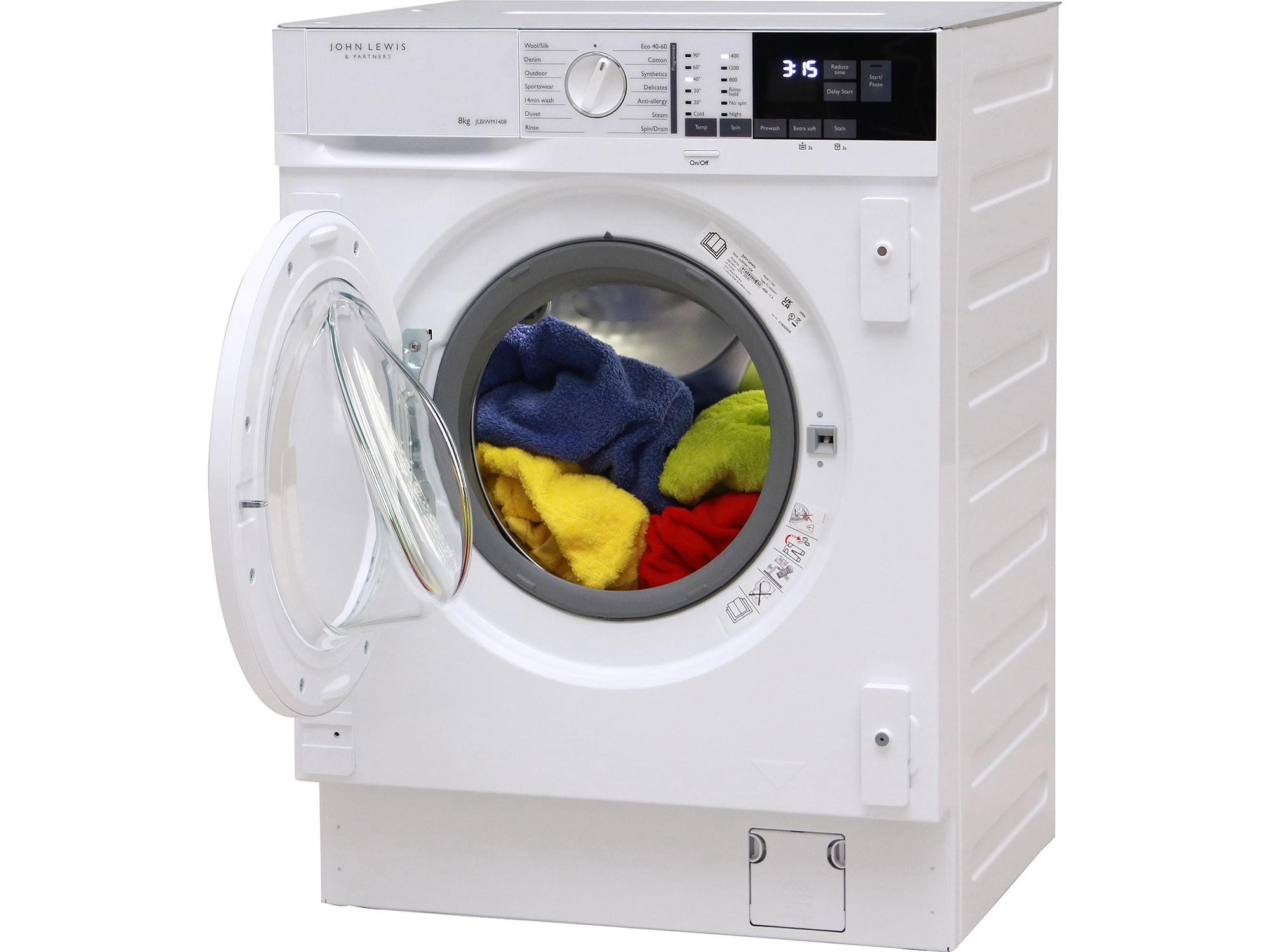 John lewis built in washing machine store