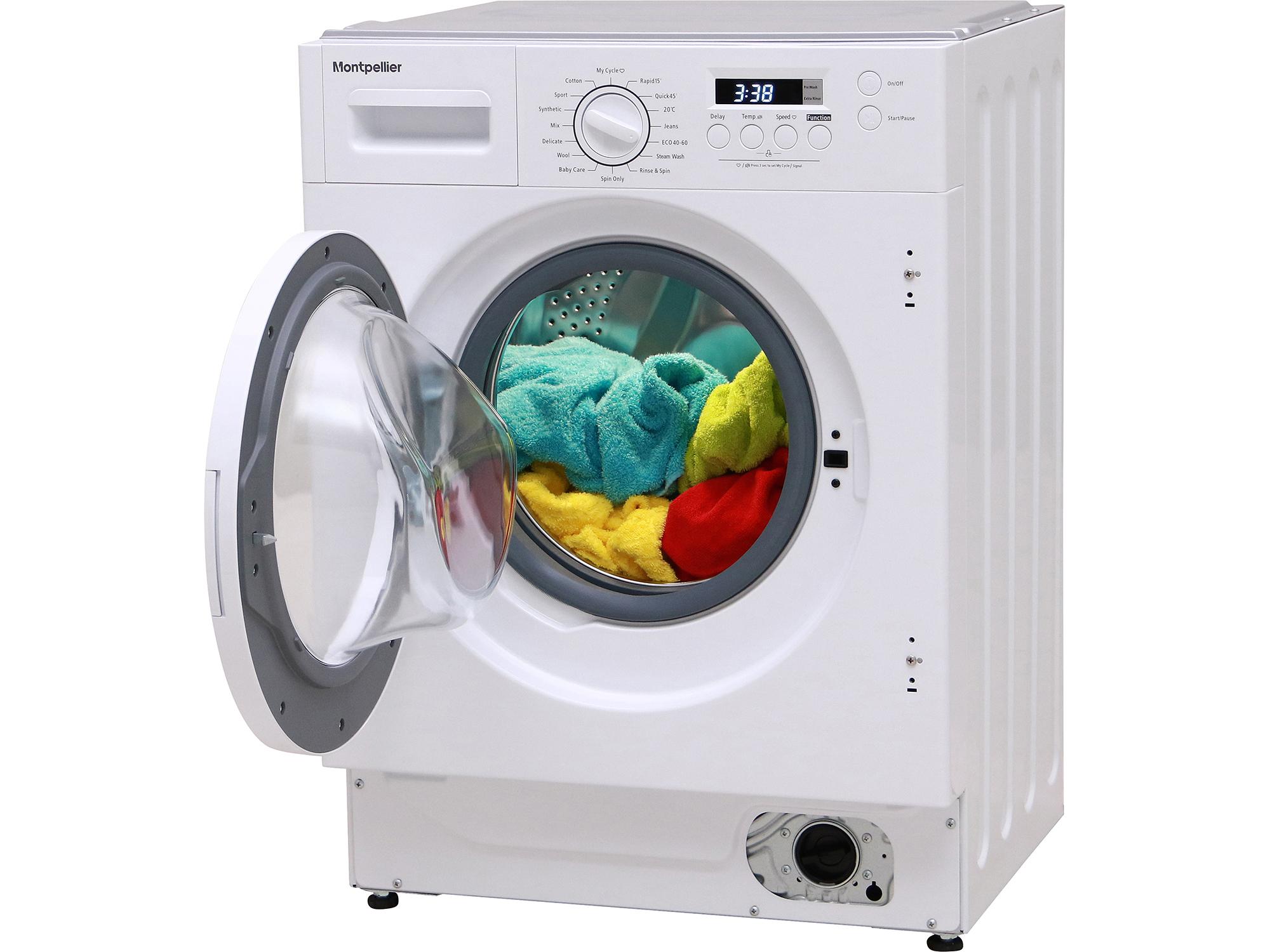 Montpellier MBIWM814 review | Integrated 8kg Washing machine - Which?