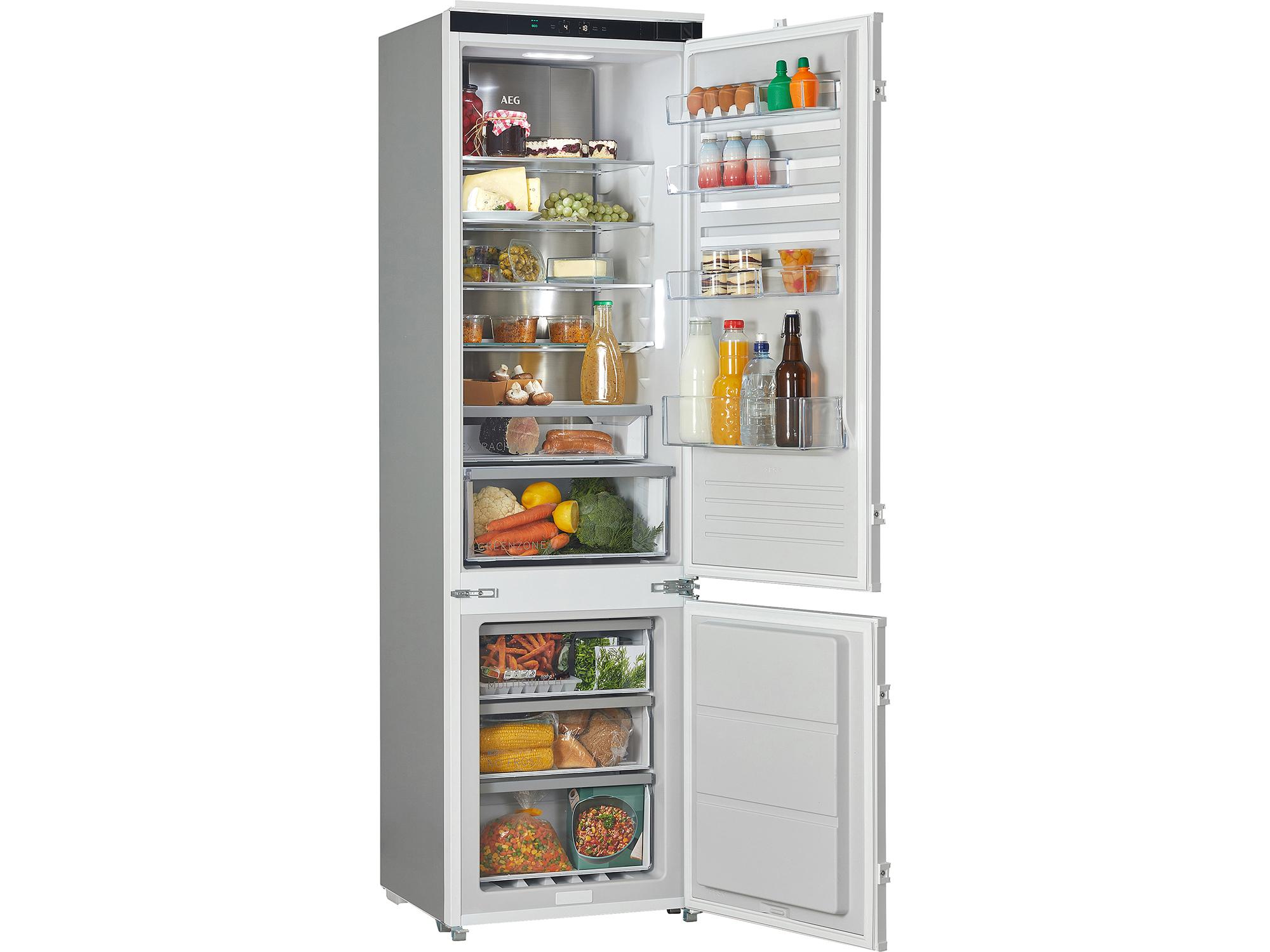 AEG NSC8M191DS review | Integrated Frost-free freezer Fridge freezer ...