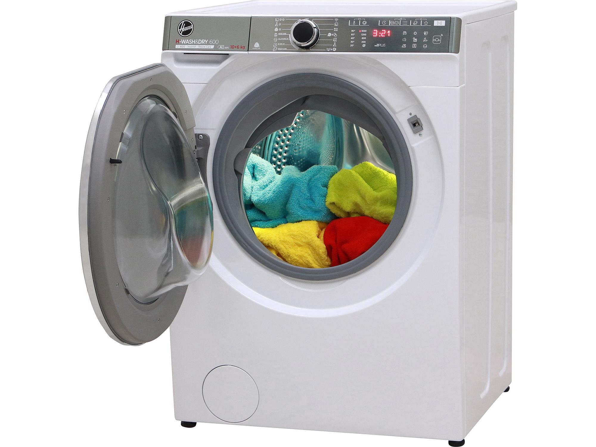 Hoover H-Wash 600 H6DPB6106MBC8-80 review | Freestanding Washer-dryer ...
