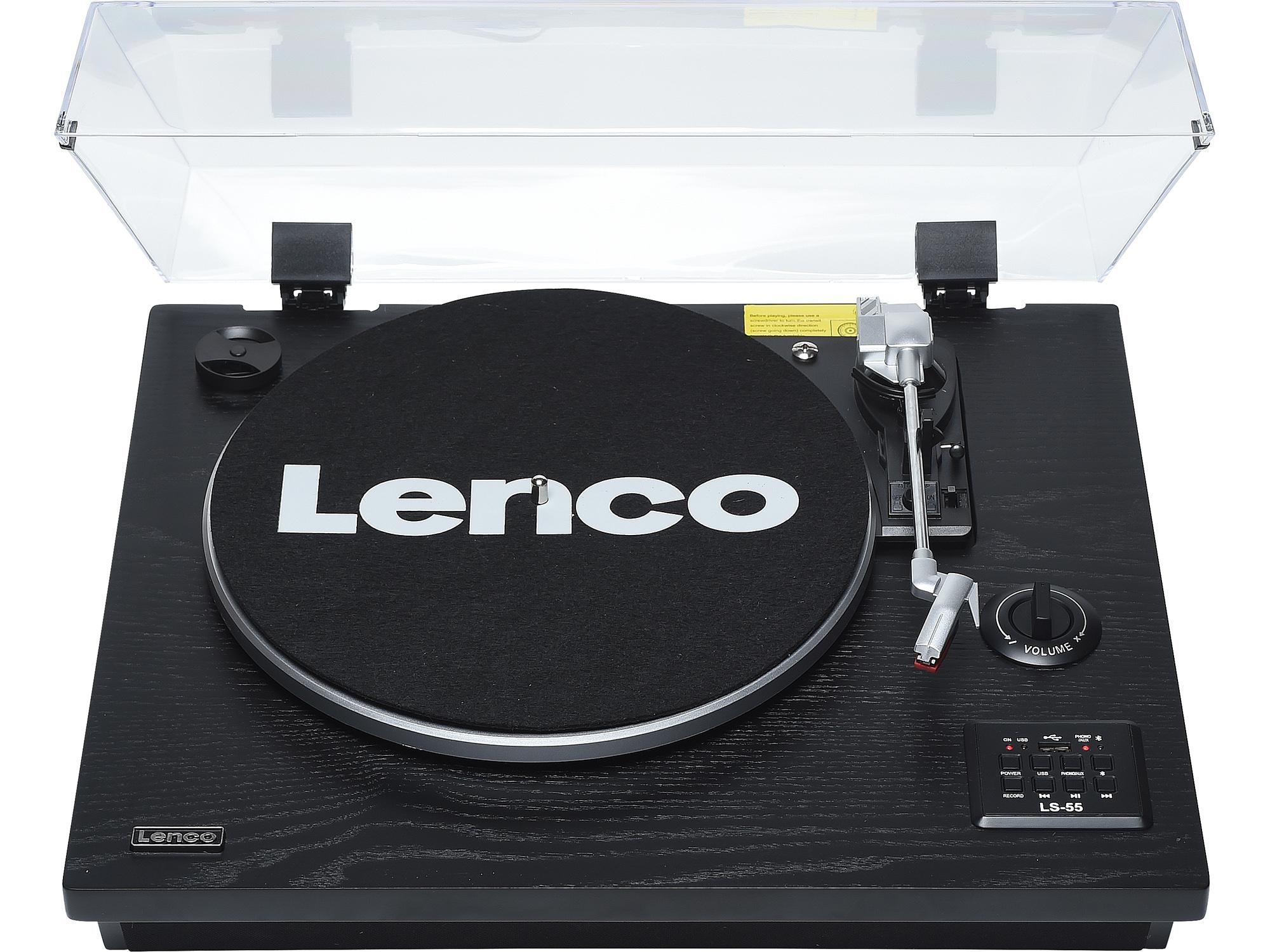 Lenco LS-55BK review | Semi-Automatic Preamp Built-in speakers Record ...