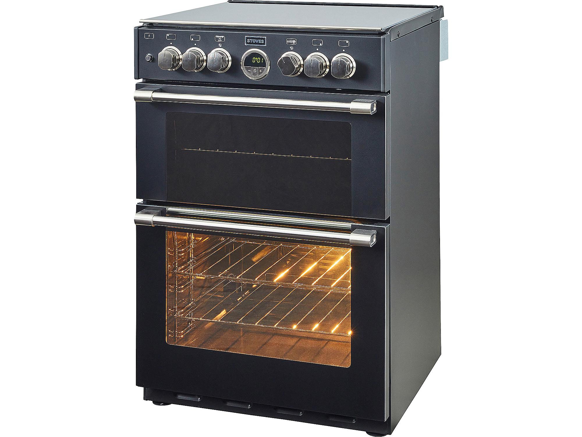 Stoves Sterling Sterling 600Df 60Cm Dual Fuel Cooker - Black at Katie ...